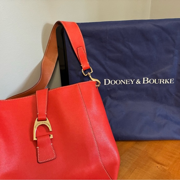 Dooney & Bourke | Bags | Dooney Bourke Red Leather Womens Bag | Poshmark